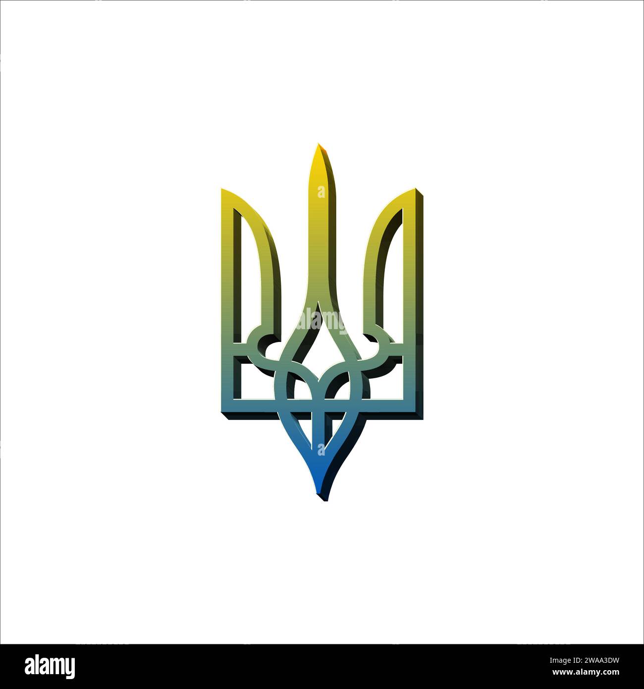 Coat of Arms of Ukraine State emblem National Ukrainian symbol Trident ...