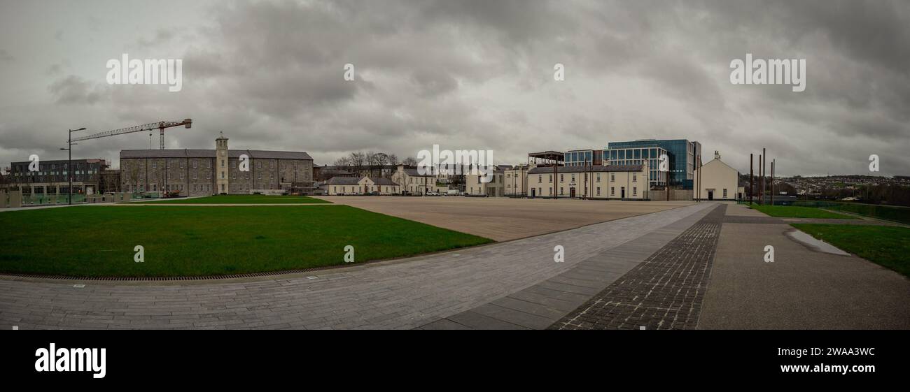 Ebrington square, landmark of old army barracks in londonderry or derry ...