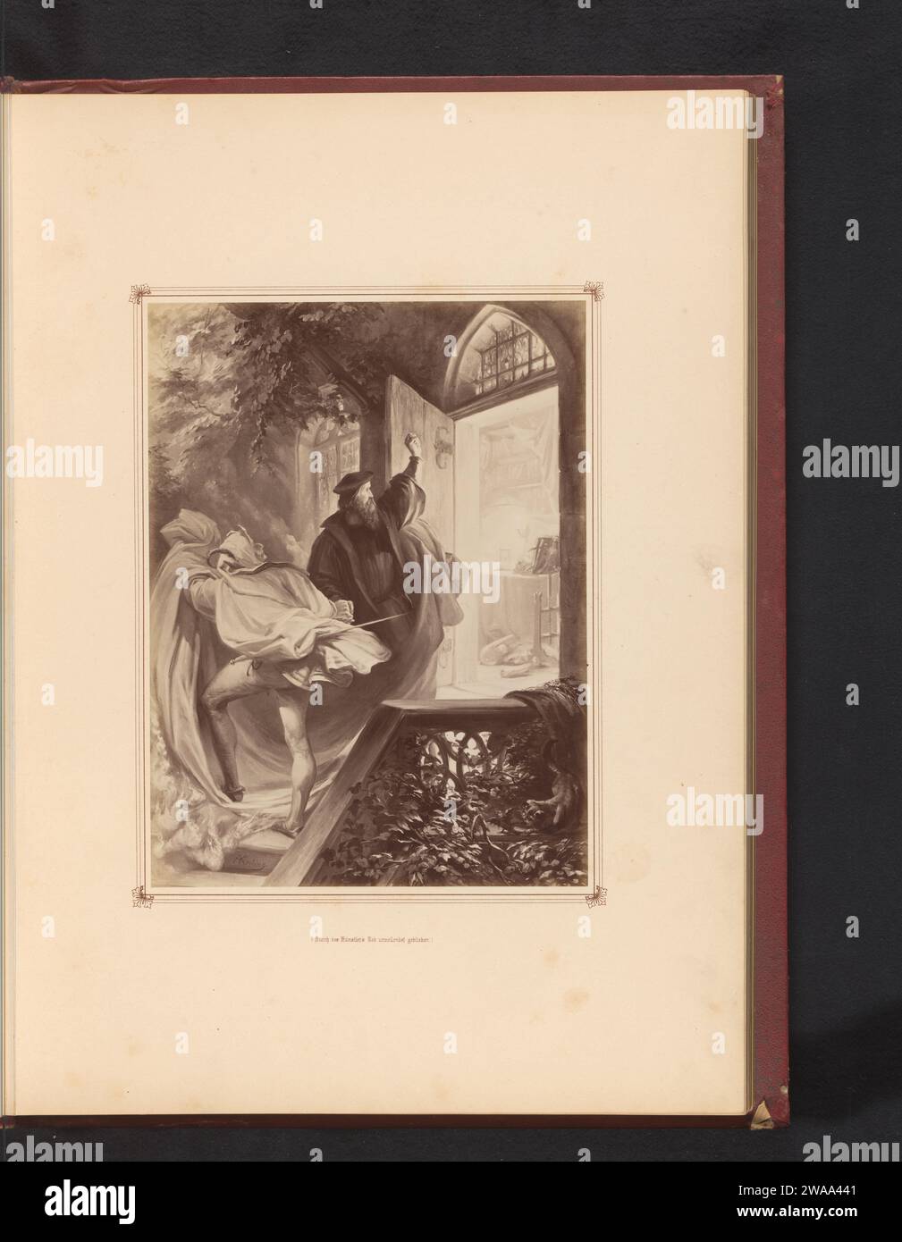 Photo production of a drawing by Mephistopheles and Faust, from the ...