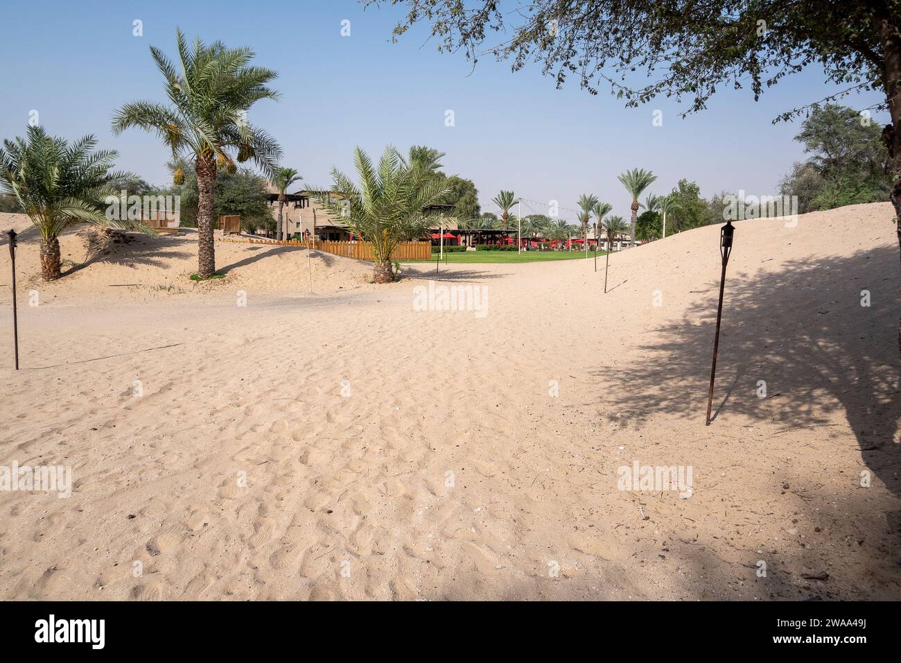Bab Al Shams empty quarter seamless desert sahara in Dubai UAE middle ...