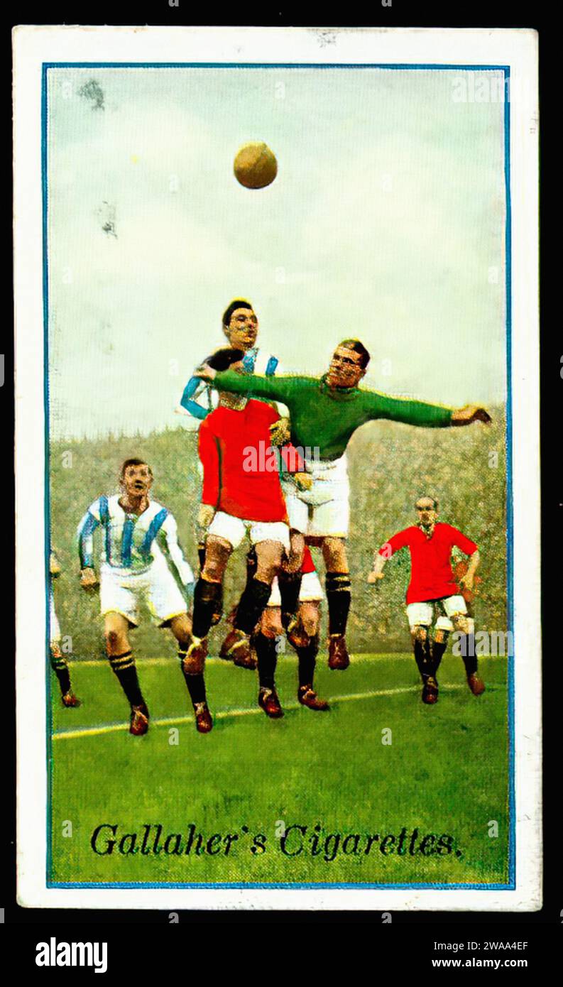 Arsenal v Burnley - Vintage Cigarette Card Illustration Stock Photo - Alamy