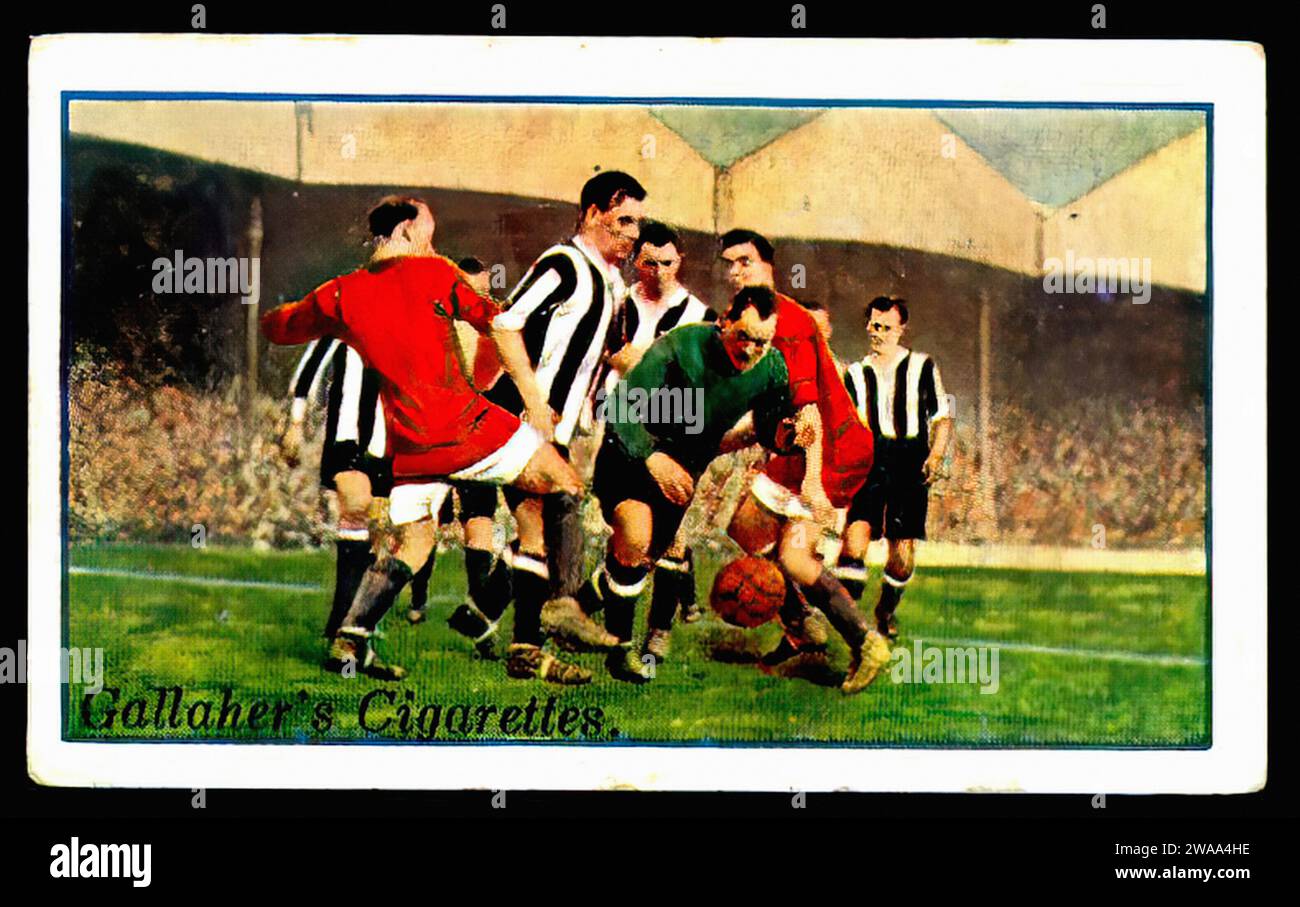 Arsenal v Newcastle United - Vintage Cigarette Card Illustration Stock ...