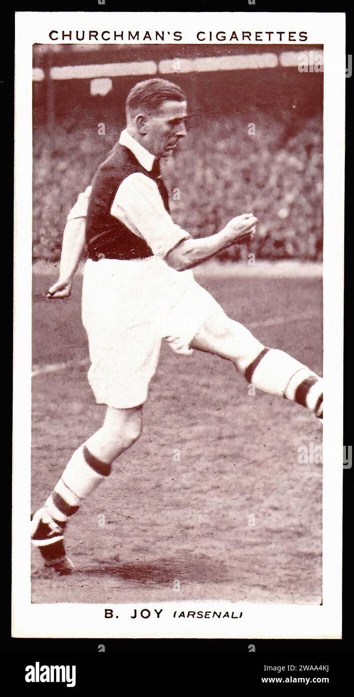 Bernard Joy Arsenal F.C. - Vintage Cigarette Card Illustration Stock Photo - Alamy