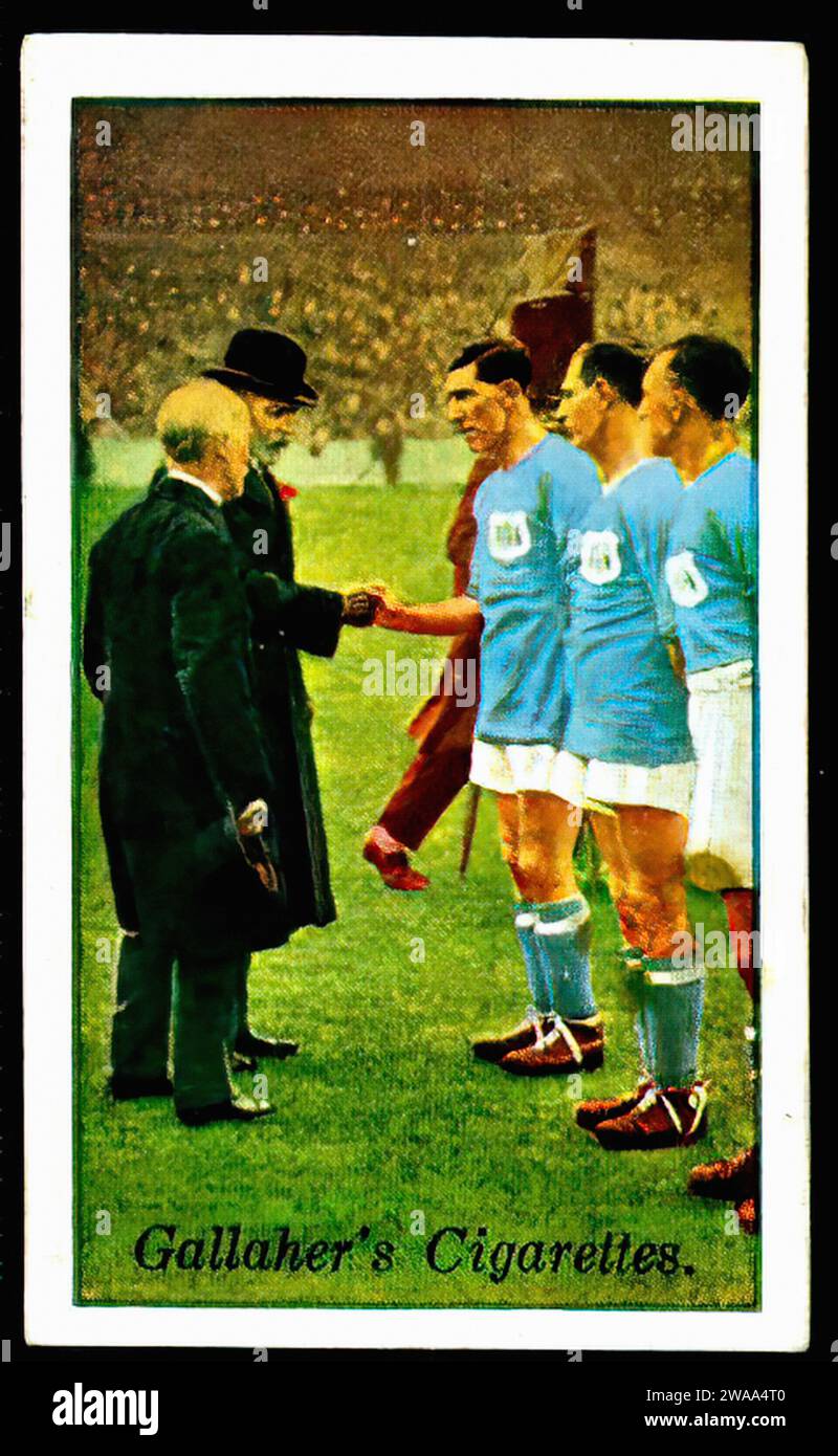 Cardiff v Arsenal - Vintage Cigarette Card Illustration Stock Photo - Alamy