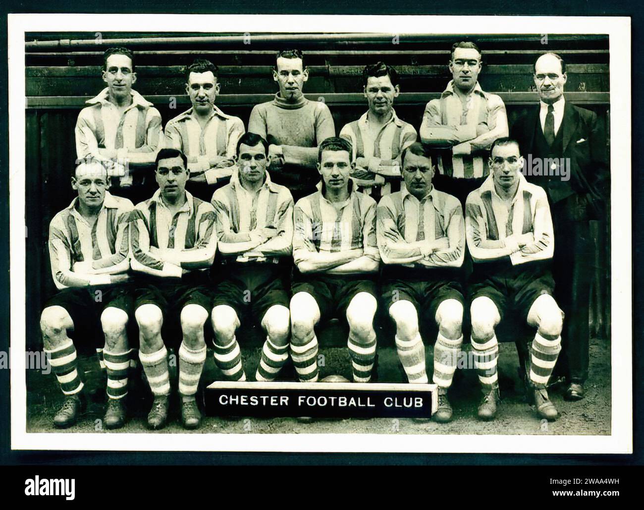 Chester FC - Vintage Cigarette Card Illustration Stock Photo - Alamy