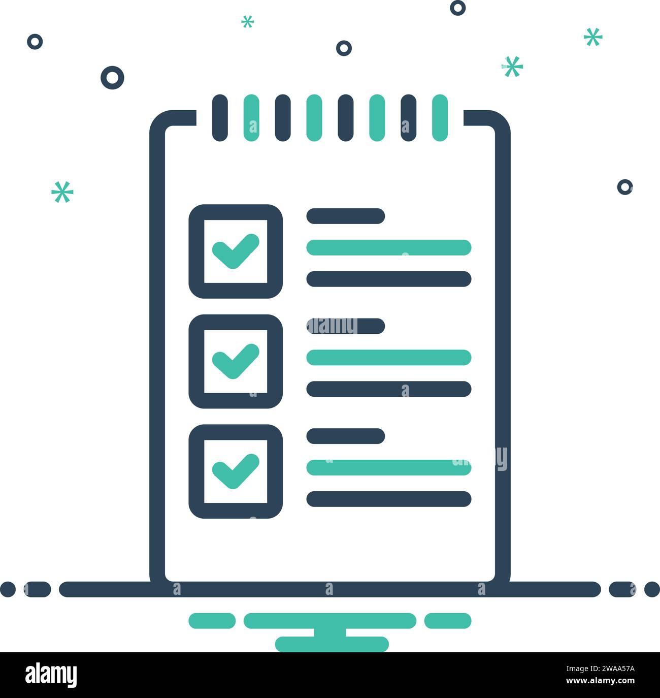 Icon for checklist Stock Vector Image & Art - Alamy