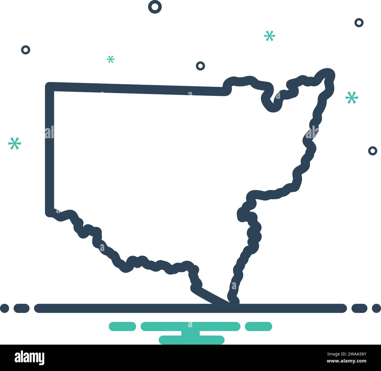 Nsw map Stock Vector Images - Alamy