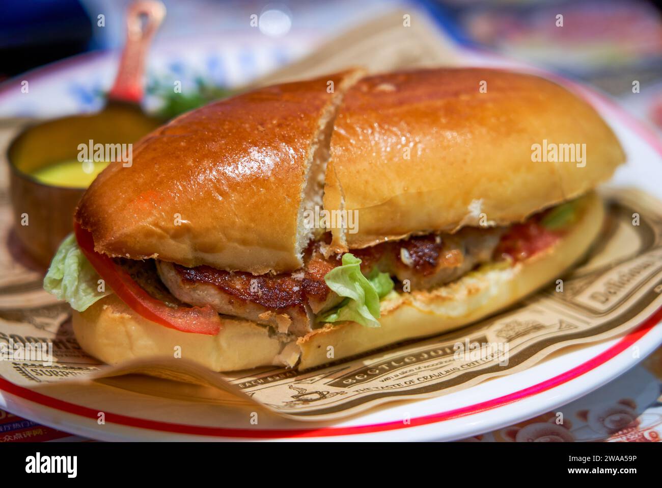 Macau pork chop buns hi-res stock photography and images - Alamy