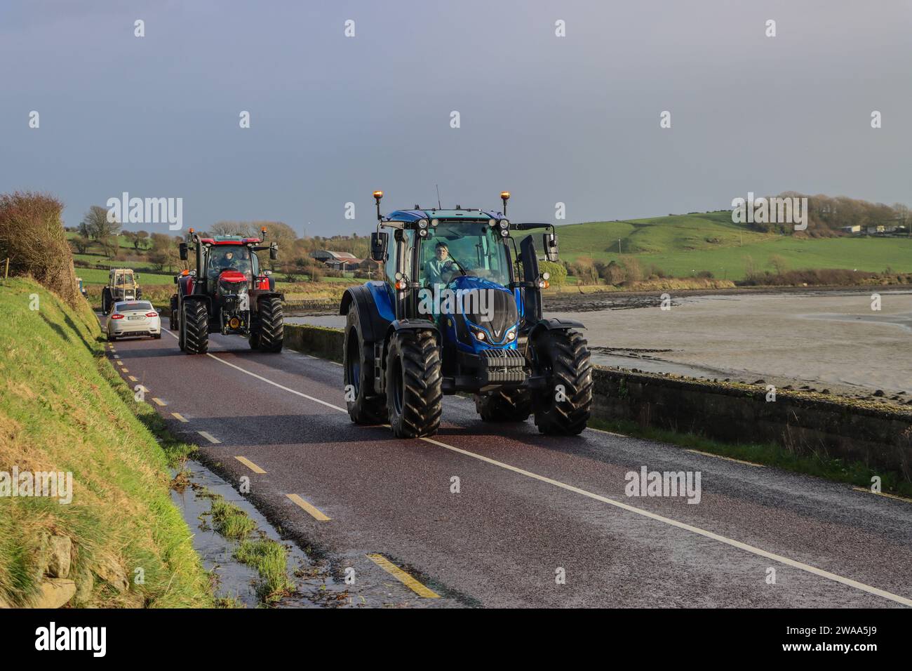 Kilbrittain Autism Tractor Run, Co. Cork, Ireland, December 2023 Stock ...