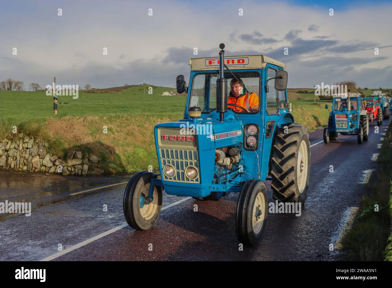 Kilbrittain Autism Tractor Run, Co. Cork, Ireland, December 2023 Stock ...