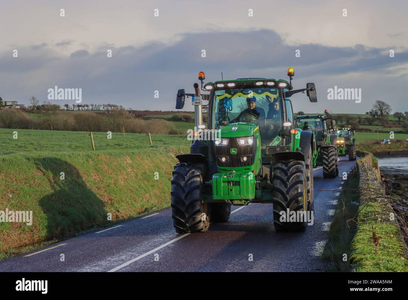 Kilbrittain Autism Tractor Run, Co. Cork, Ireland, December 2023 Stock ...
