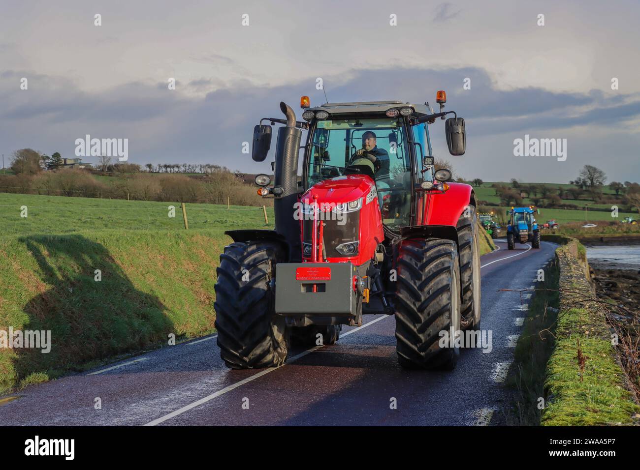 Kilbrittain Autism Tractor Run, Co. Cork, Ireland, December 2023 Stock ...