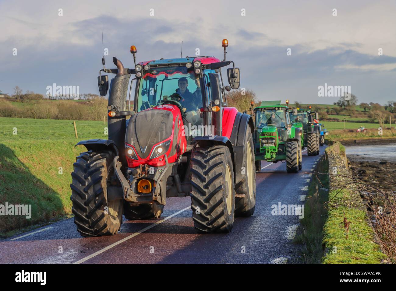 Kilbrittain Autism Tractor Run, Co. Cork, Ireland, December 2023 Stock ...
