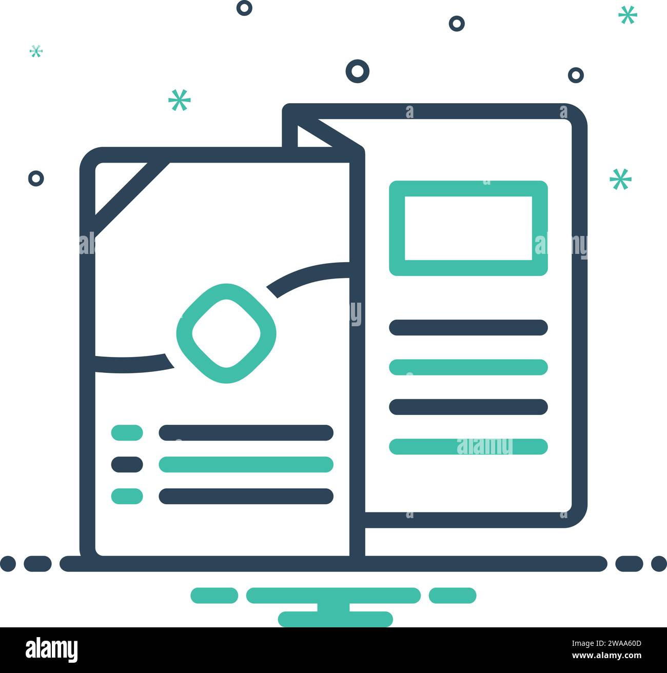 Icon for brochures,pamphlet Stock Vector Image & Art - Alamy