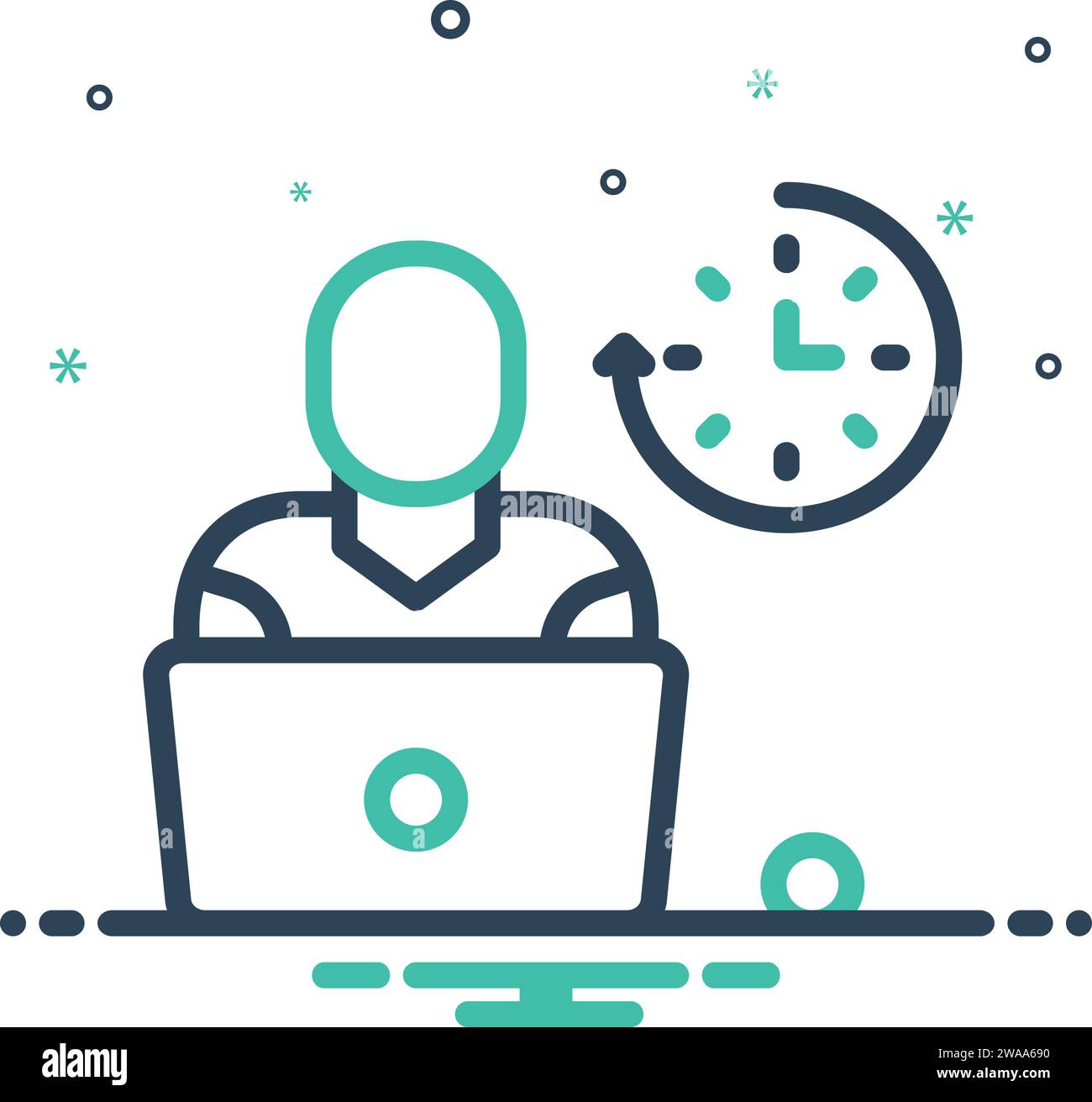 Intermittent work Stock Vector Images - Alamy