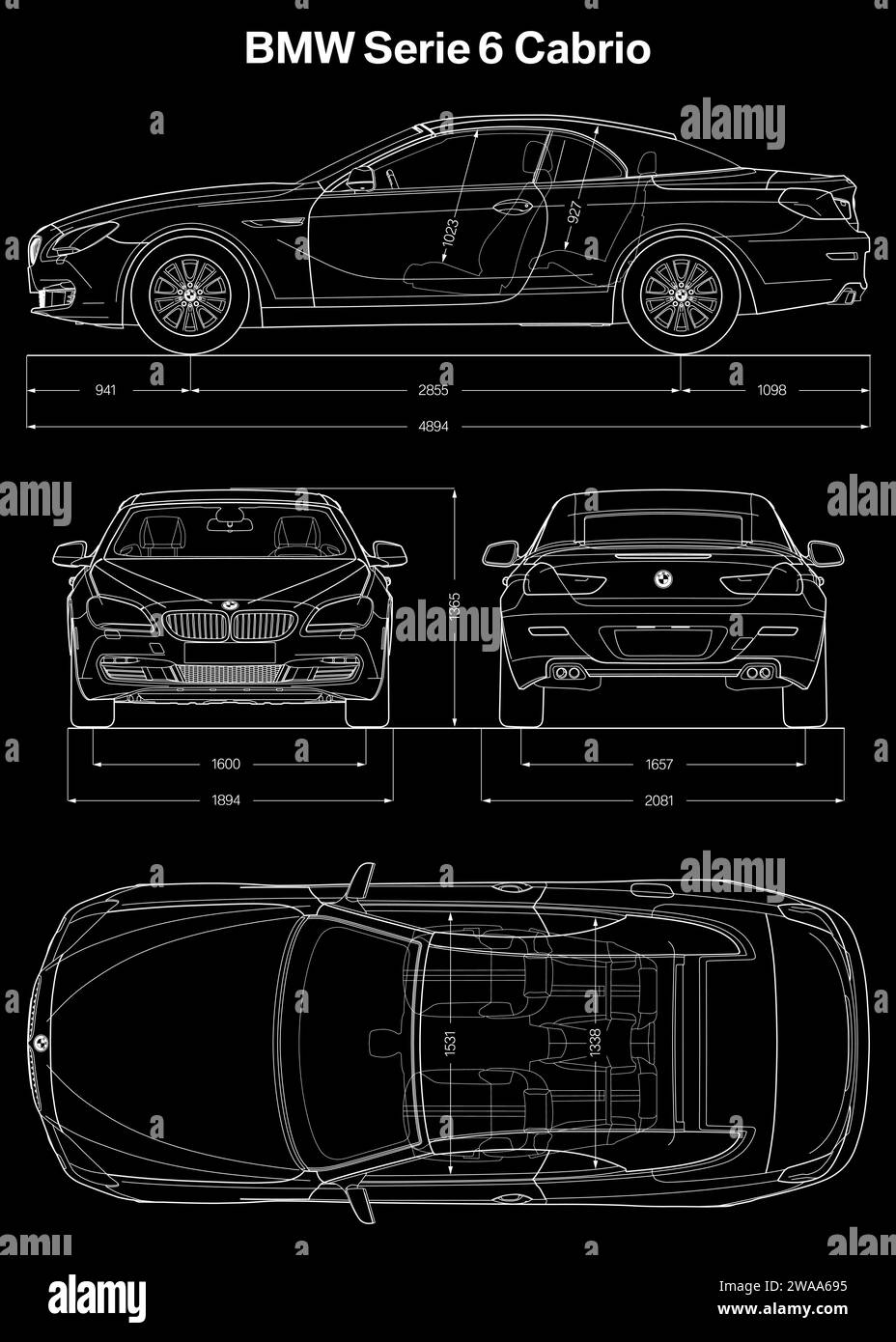 Bmw 6 series Stock Vector Images - Alamy
