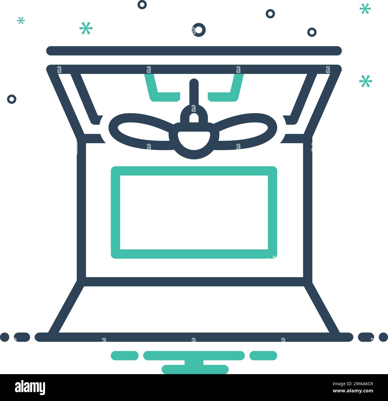 Ceiling fan silhouette hi-res stock photography and images - Alamy