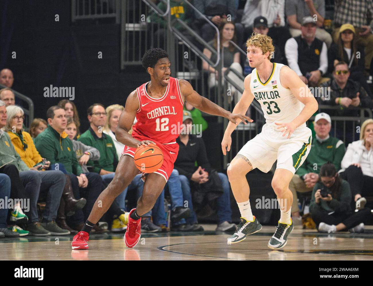 Waco, Texas, USA. 2nd Jan, 2024. Baylor Bears forward Caleb Lohner (33 ...