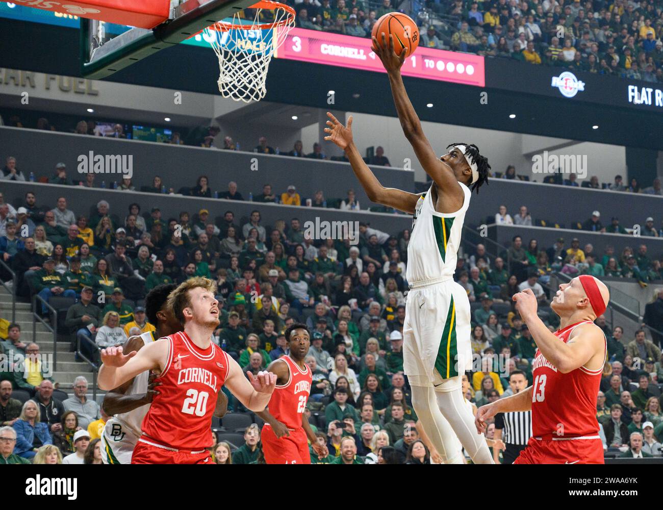 Waco, Texas, USA. 2nd Jan, 2024. Baylor Bears guard Ja'Kobe Walter (4 ...