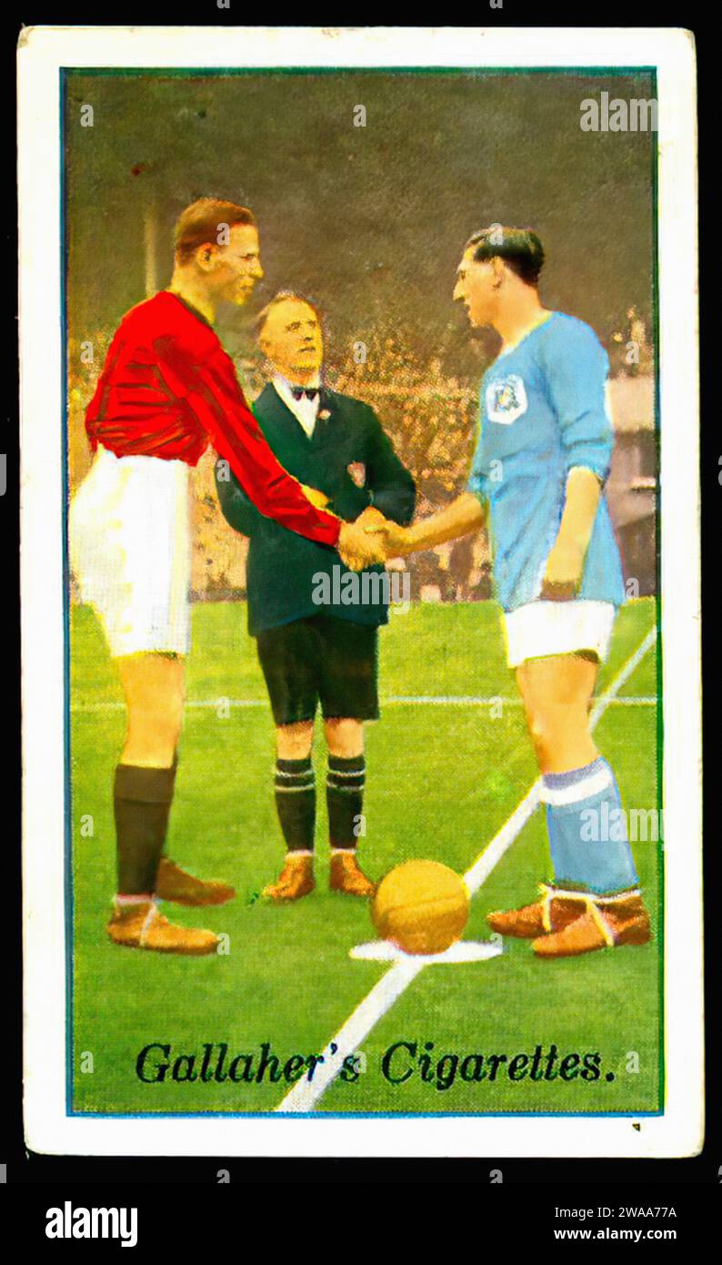 FA Cup Final 1927 - Vintage Cigarette Card Illustration Stock Photo - Alamy