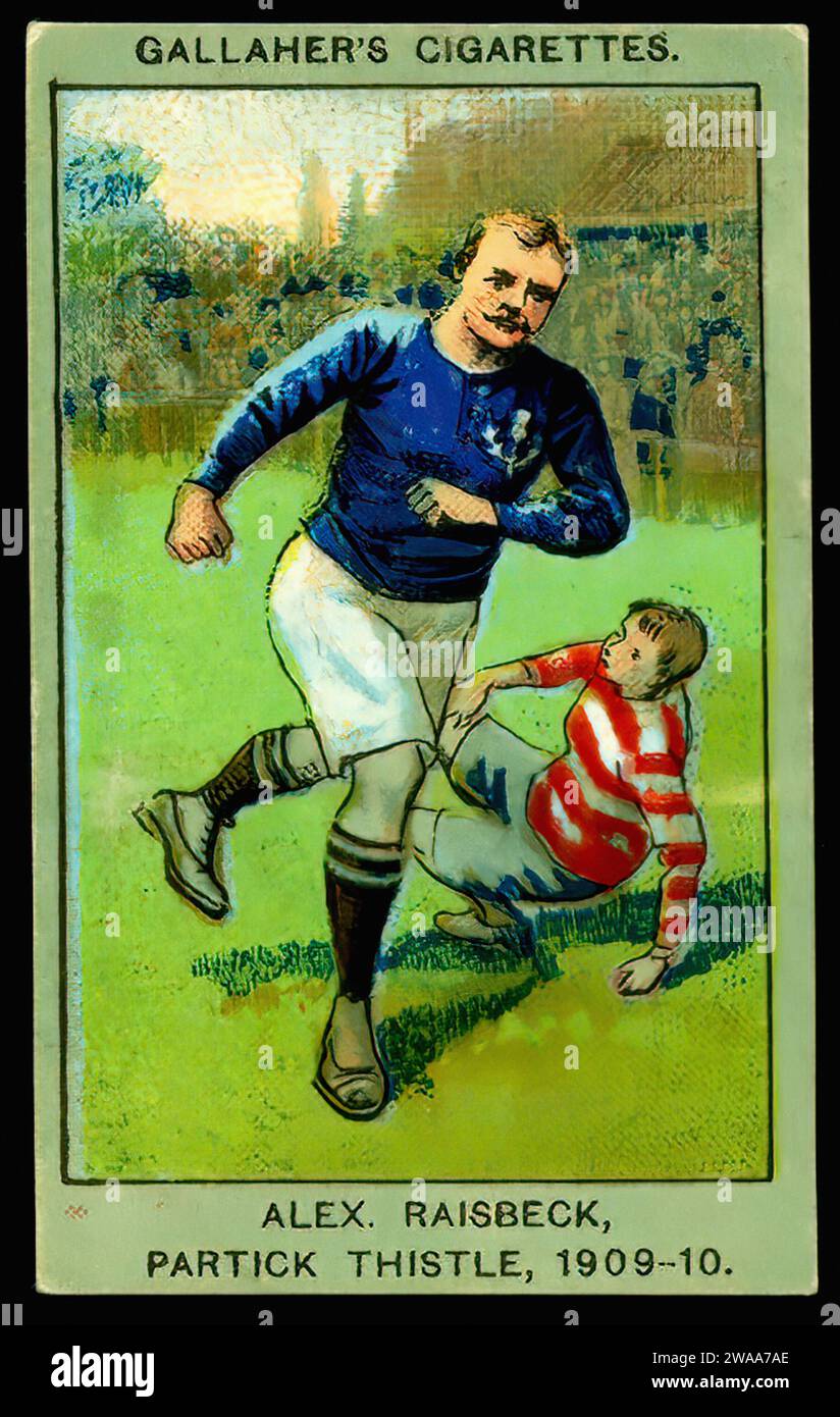 Football Colours Partick Thistle - Vintage Cigarette Card Illustration ...