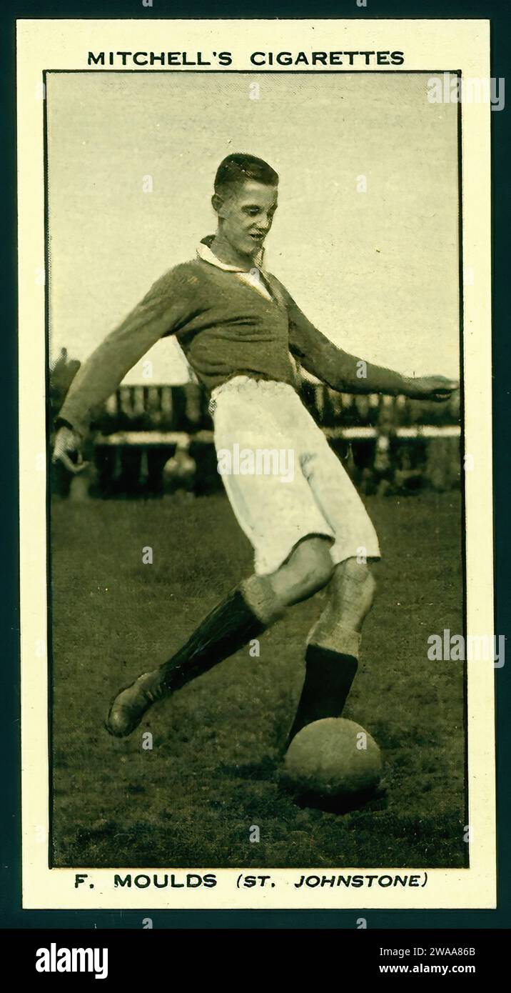 Footballer F.Moulds St Johnstone FC - Vintage Cigarette Card ...