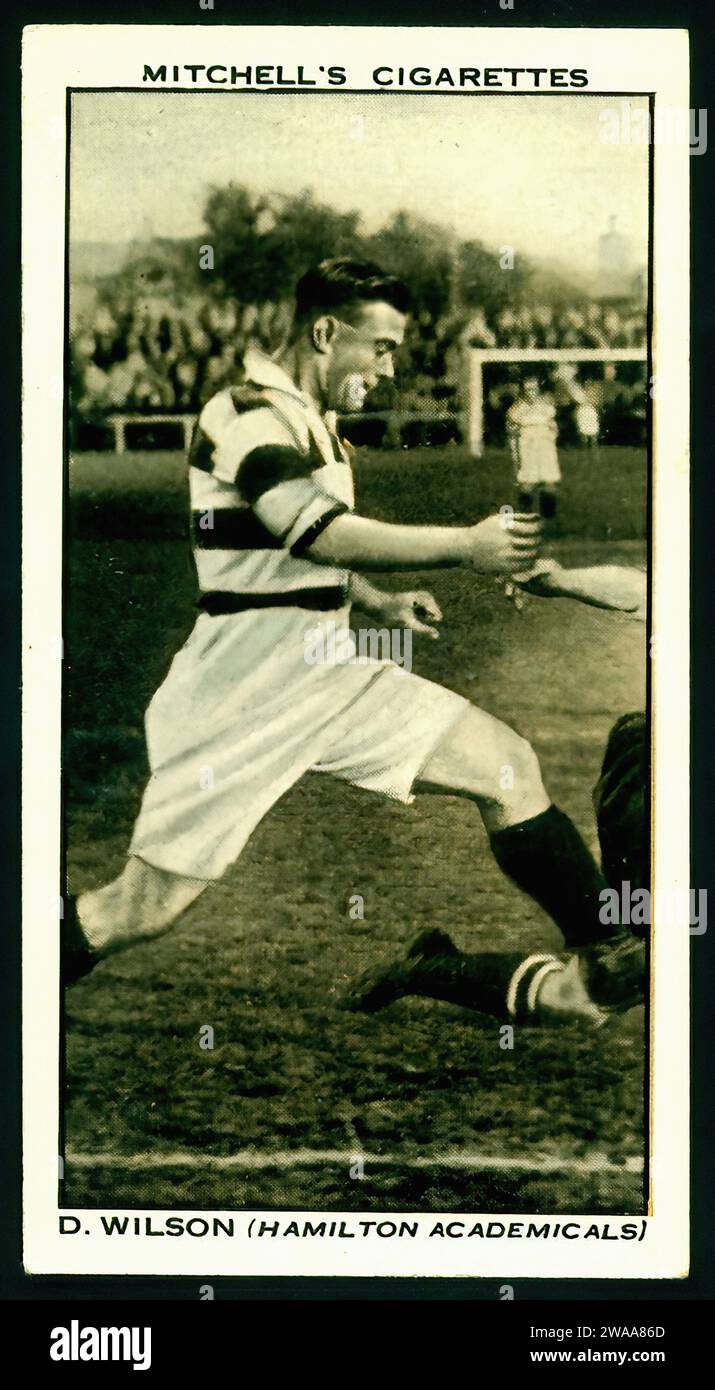 Footballer D.Wilson Hamilton Academicals FC - Vintage Cigarette Card ...