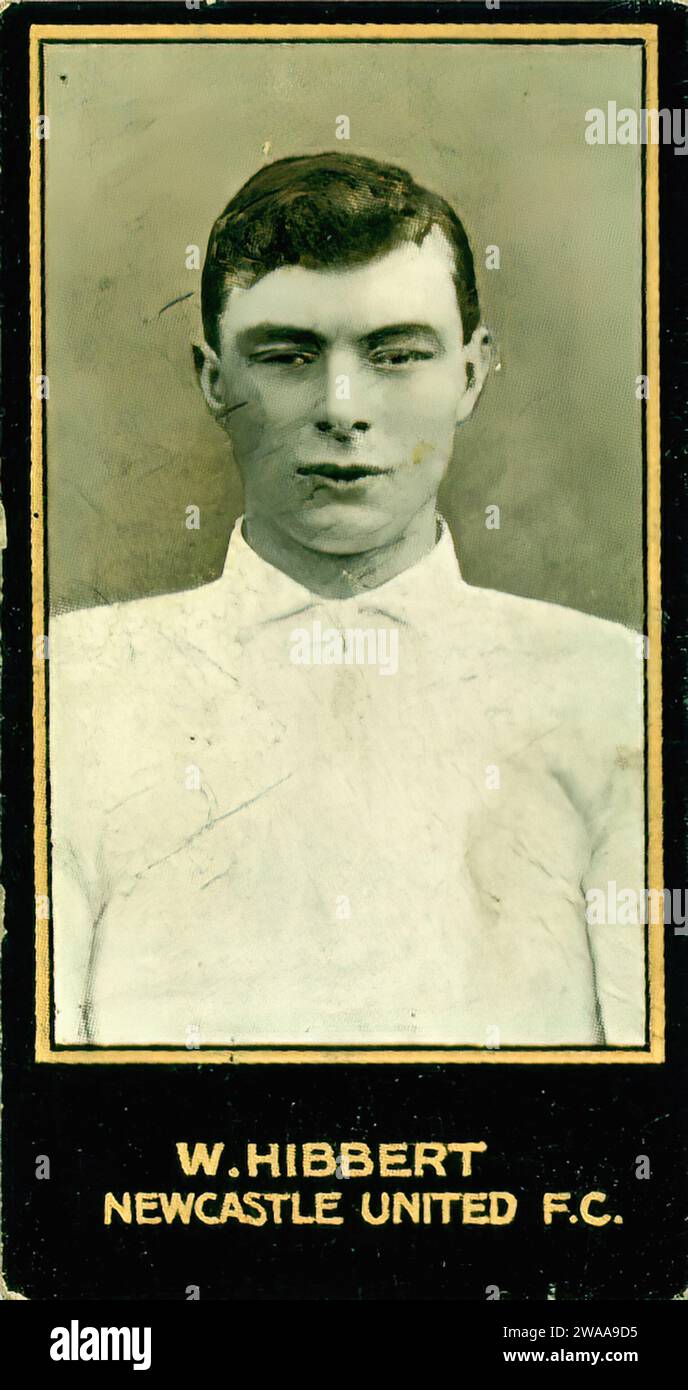 Footballer W.Hibbert - Vintage Cigarette Card Illustration Stock Photo ...