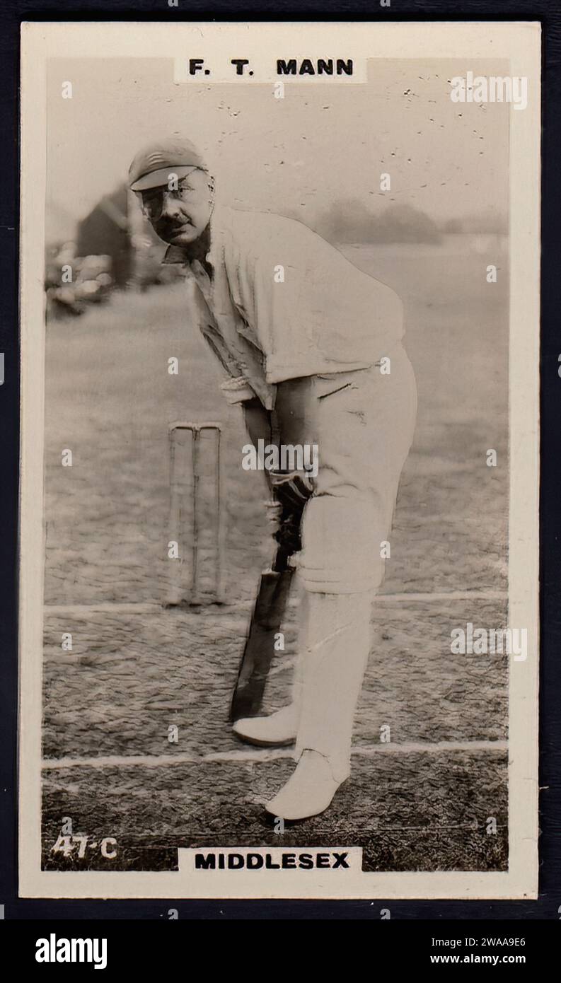 Frank Mann - Vintage Cigarette Card Illustration Stock Photo - Alamy