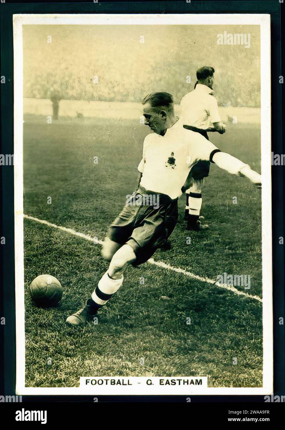 George Eastham Bolton Wanderers - Vintage Cigarette Card Illustration ...