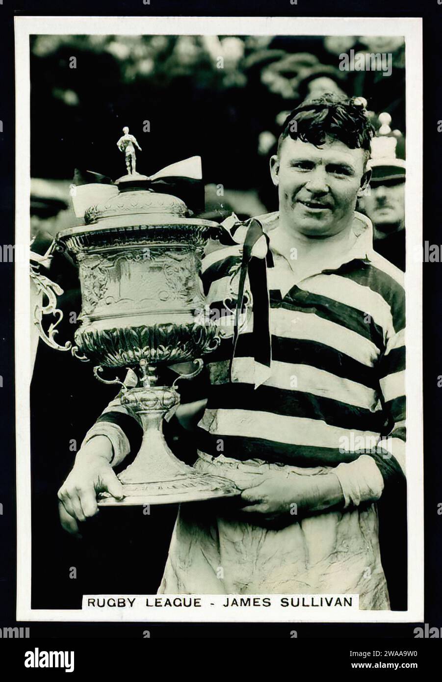 James Sullivan Wigan RLFC - Vintage Cigarette Card Illustration Stock ...
