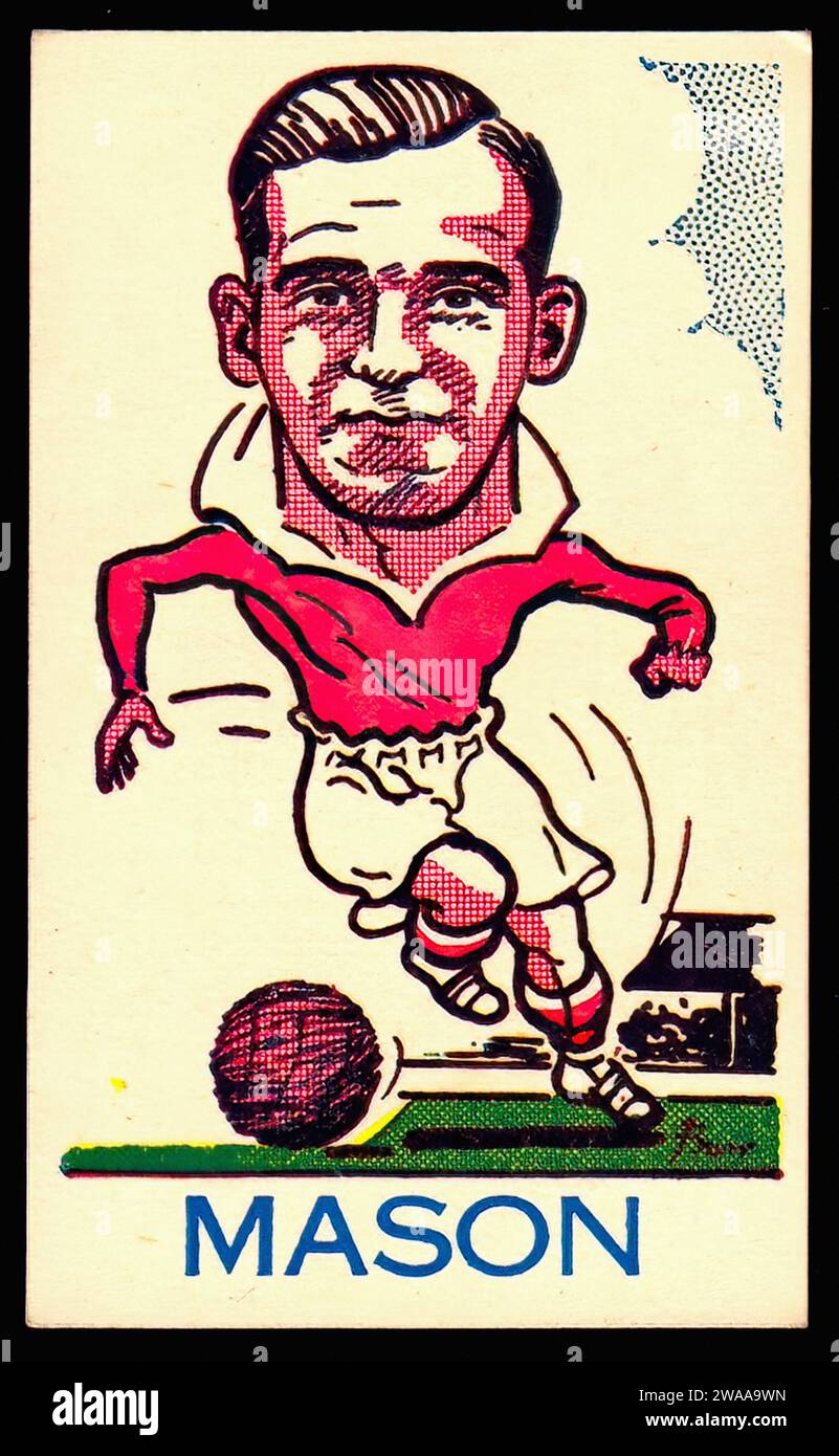 Jimmy Mason - Vintage British Tradecard Illustration Stock Photo - Alamy