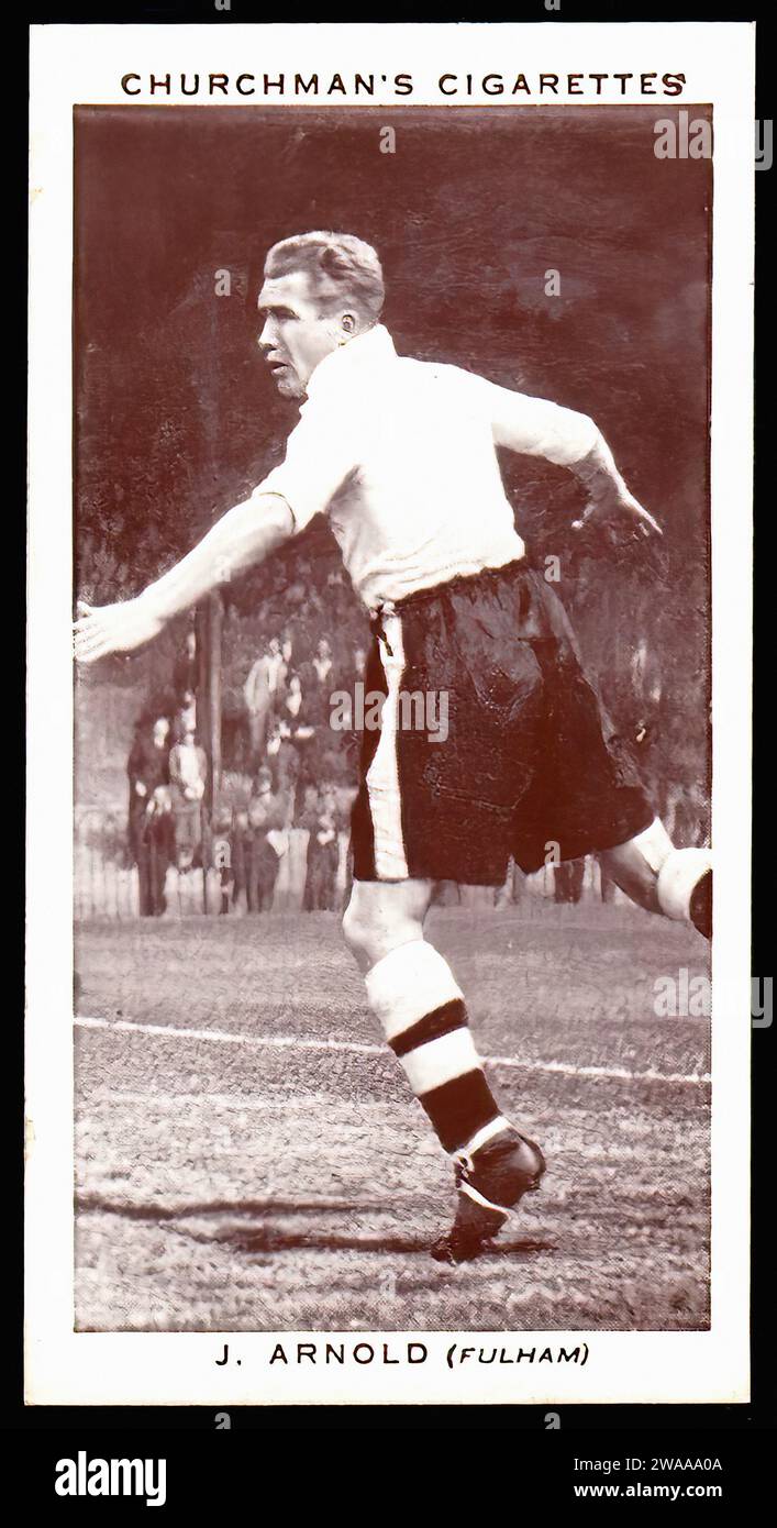 John Arnold Fulham - Vintage Cigarette Card Illustration Stock Photo ...