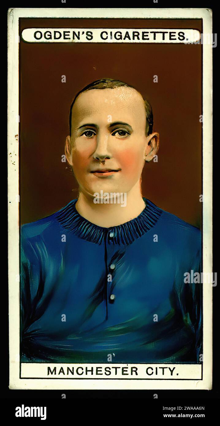 Manchester City - Vintage Cigarette Card Illustration Stock Photo - Alamy