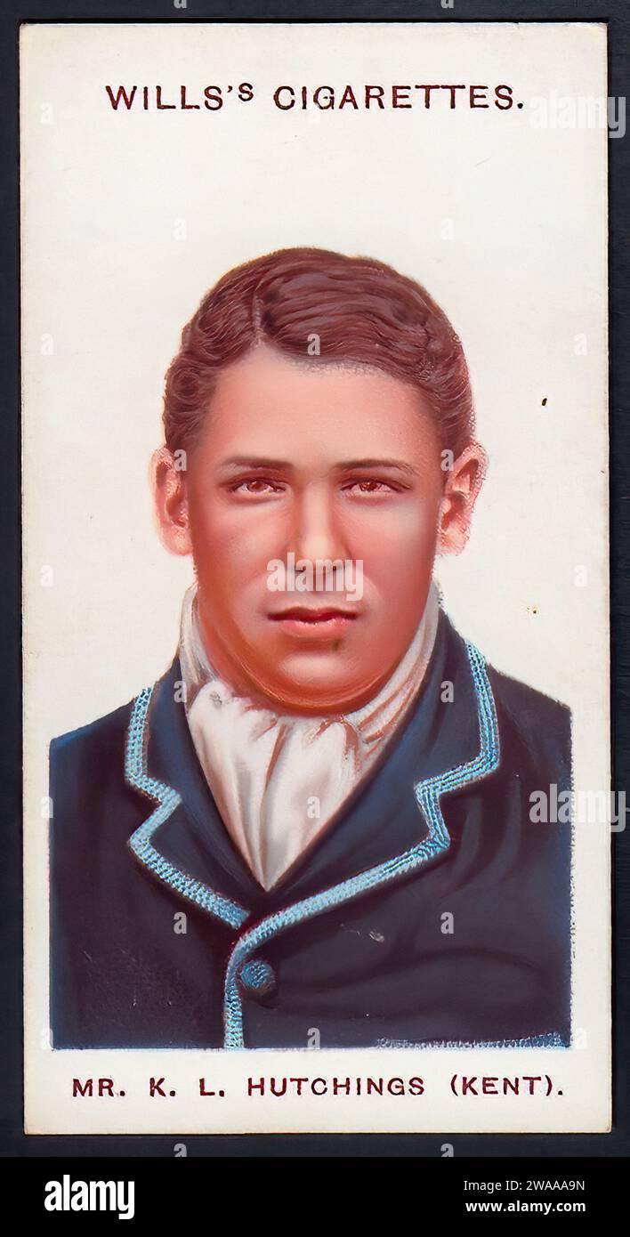 Mr K.L.Hutchings Kent - Vintage Cigarette Card Illustration Stock Photo ...