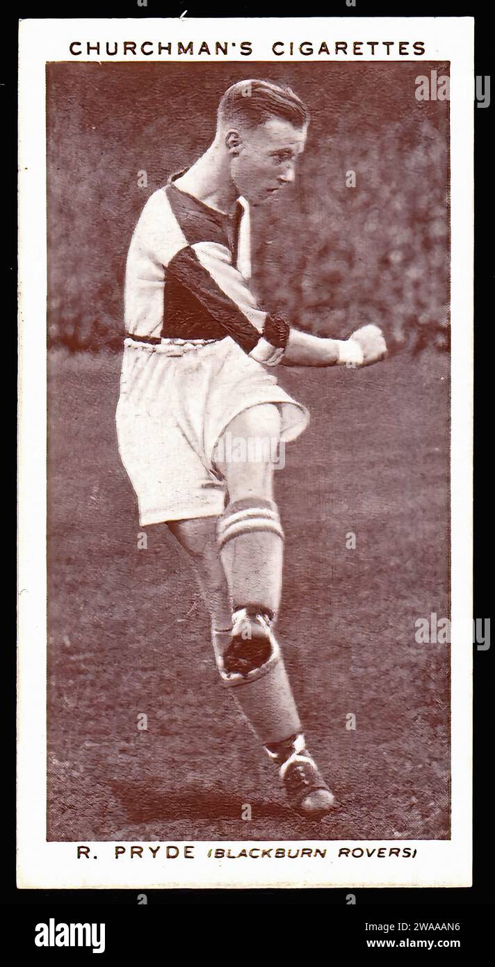 Robert Pryde Blackburn Rovers - Vintage Cigarette Card Illustration ...