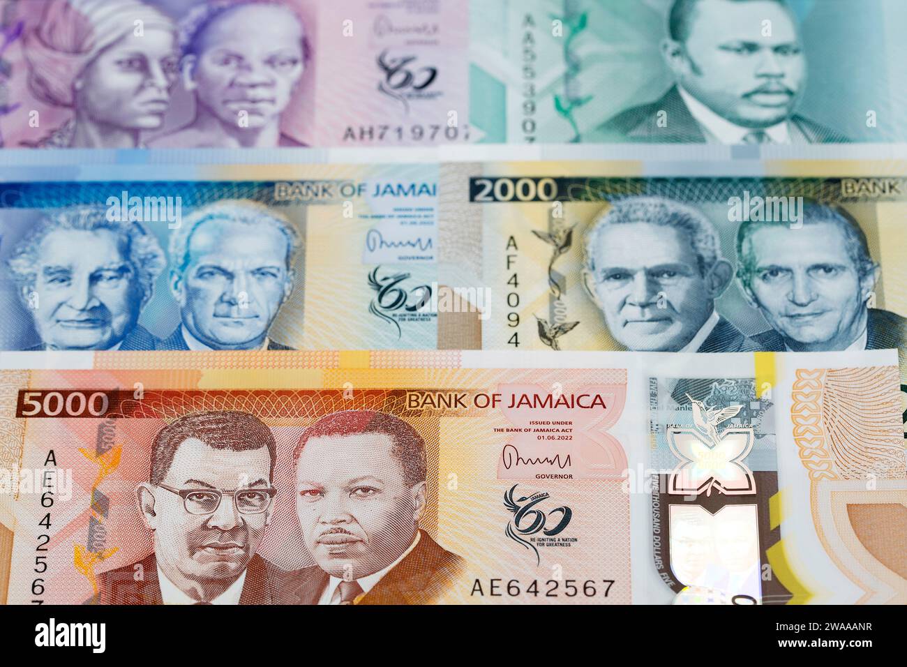 Jamaican money - dollar a business background Stock Photo - Alamy