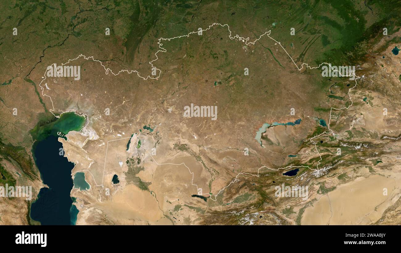 Map satellite geography kazakhstan hi-res stock photography and images ...