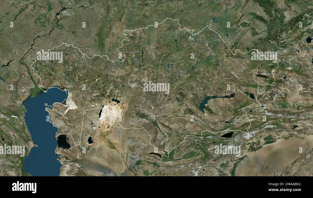 Map satellite geography kazakhstan hi-res stock photography and images ...