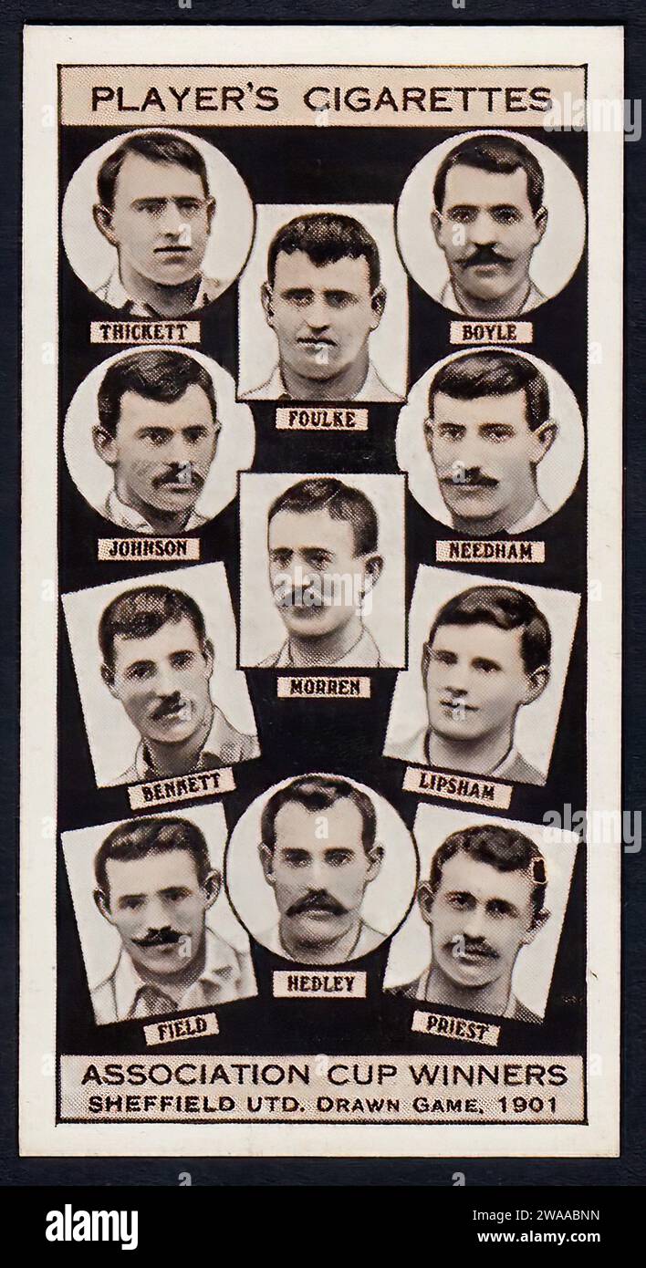 Sheffield United F.A.Cup Final Drawn Game 1901 - Vintage Cigarette Card ...