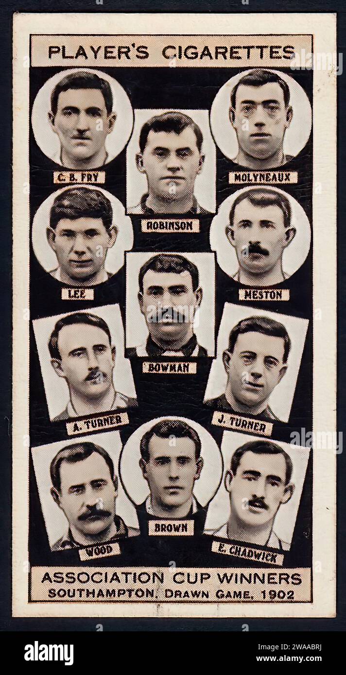 Southampton F.A.Cup Final Drawn Game 1902 - Vintage Cigarette Card ...