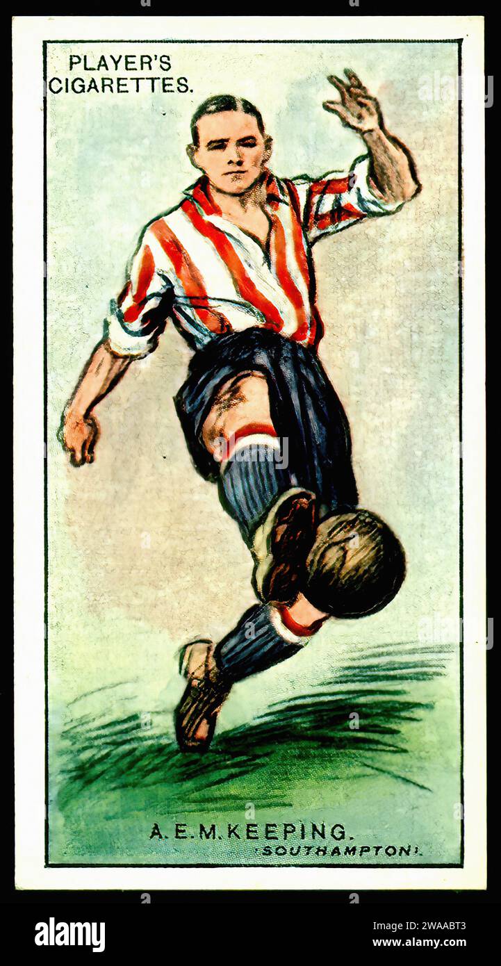 Southampton Footballer Michael Keeping - Vintage Cigarette Card ...