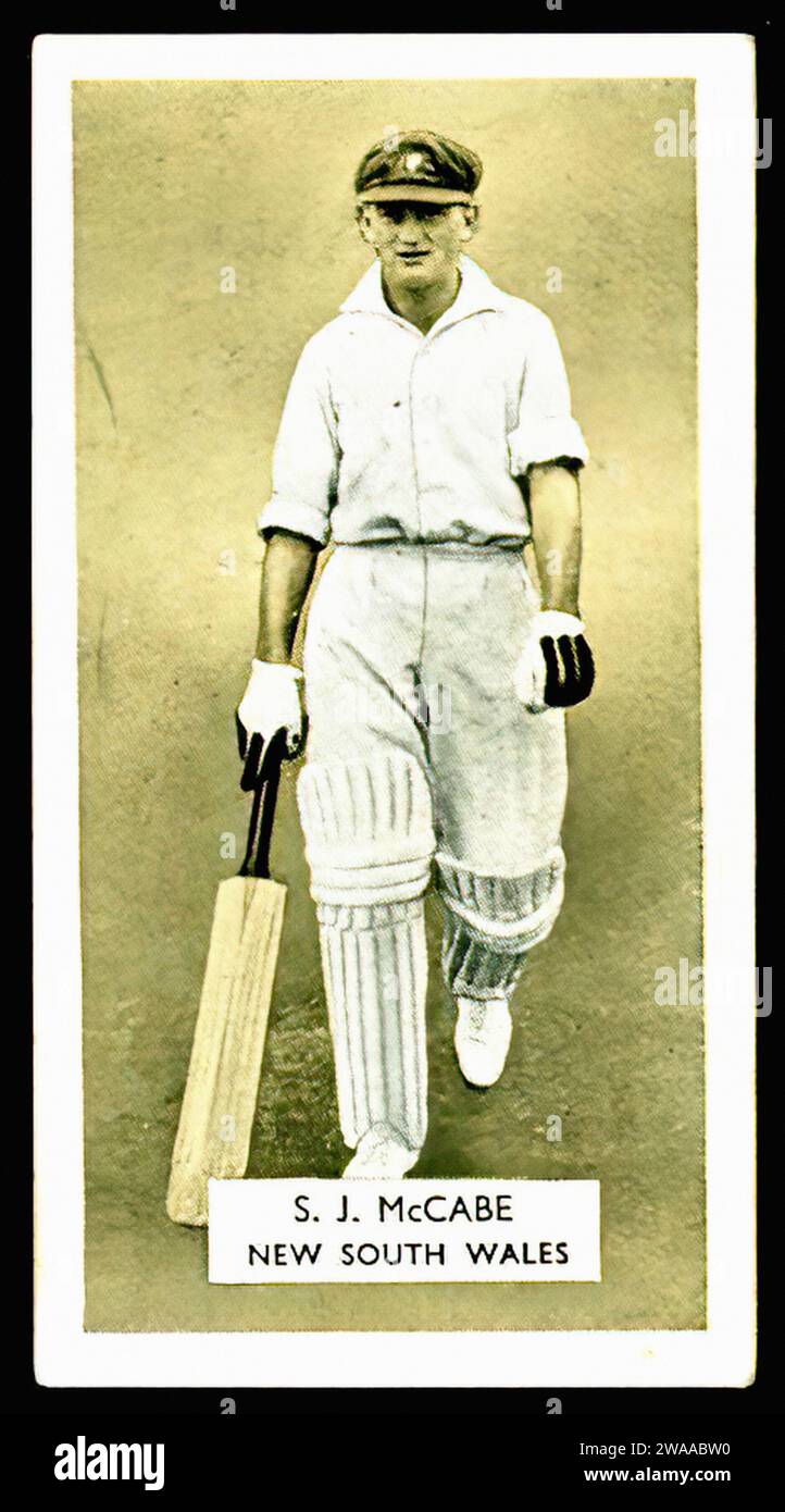 Stan McCabe 00001 - Vintage Cigarette Card Illustration Stock Photo - Alamy