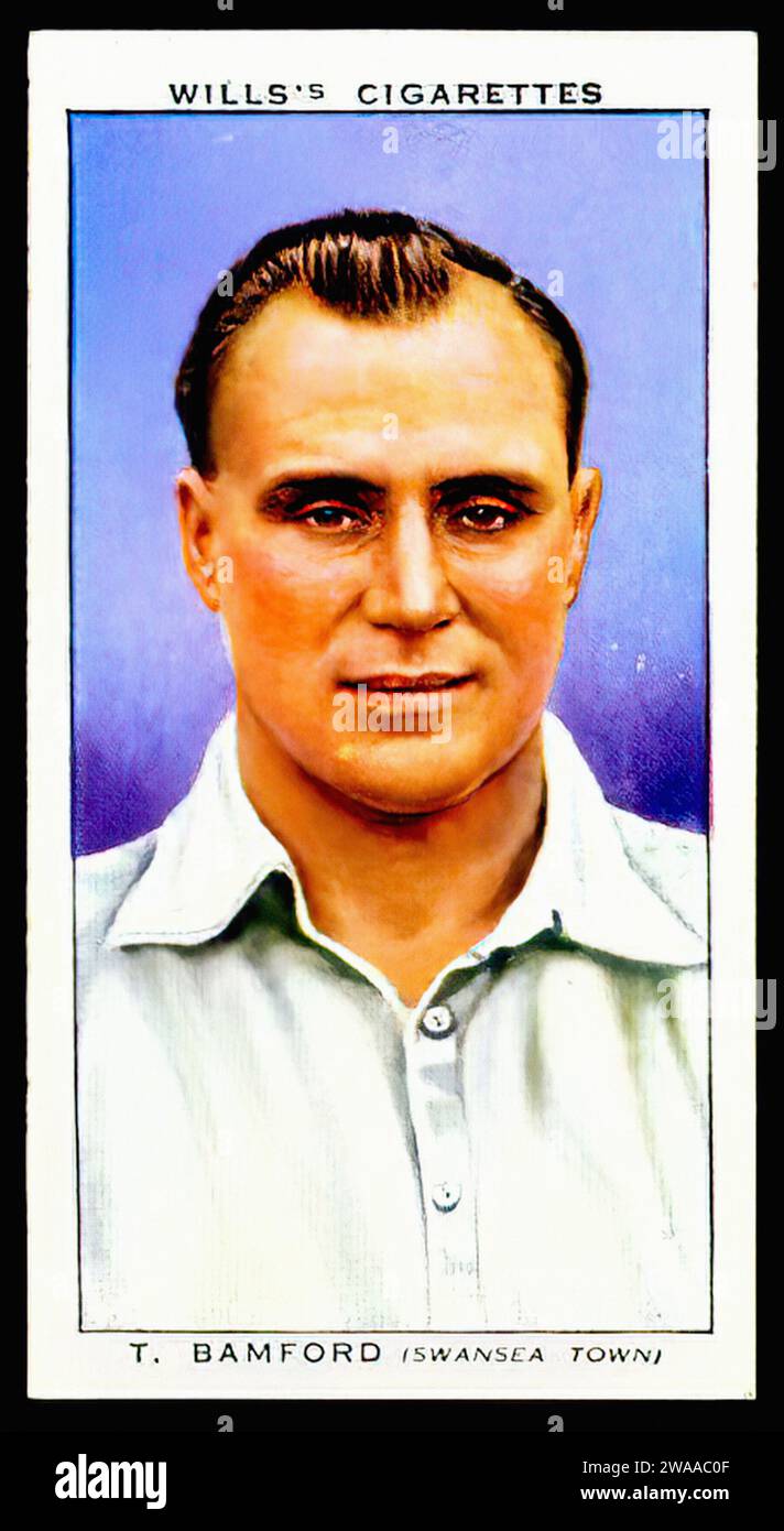 Thomas Bamford - Swansea Footballer - Vintage Cigarette Card ...