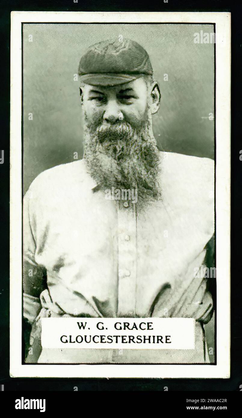 W.G.Grace - Vintage Cigarette Card Illustration Stock Photo - Alamy