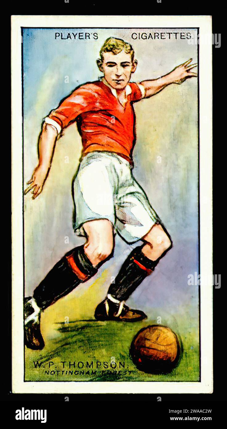 W.Thompson Nottingham Forest - Vintage Cigarette Card Illustration ...