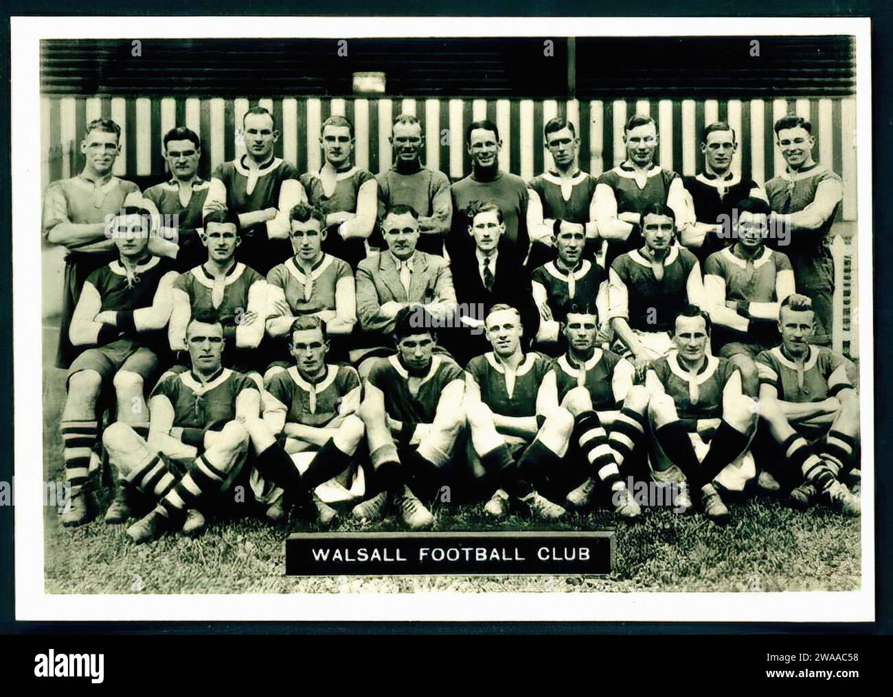 Walsall FC - Vintage Cigarette Card Illustration Stock Photo - Alamy