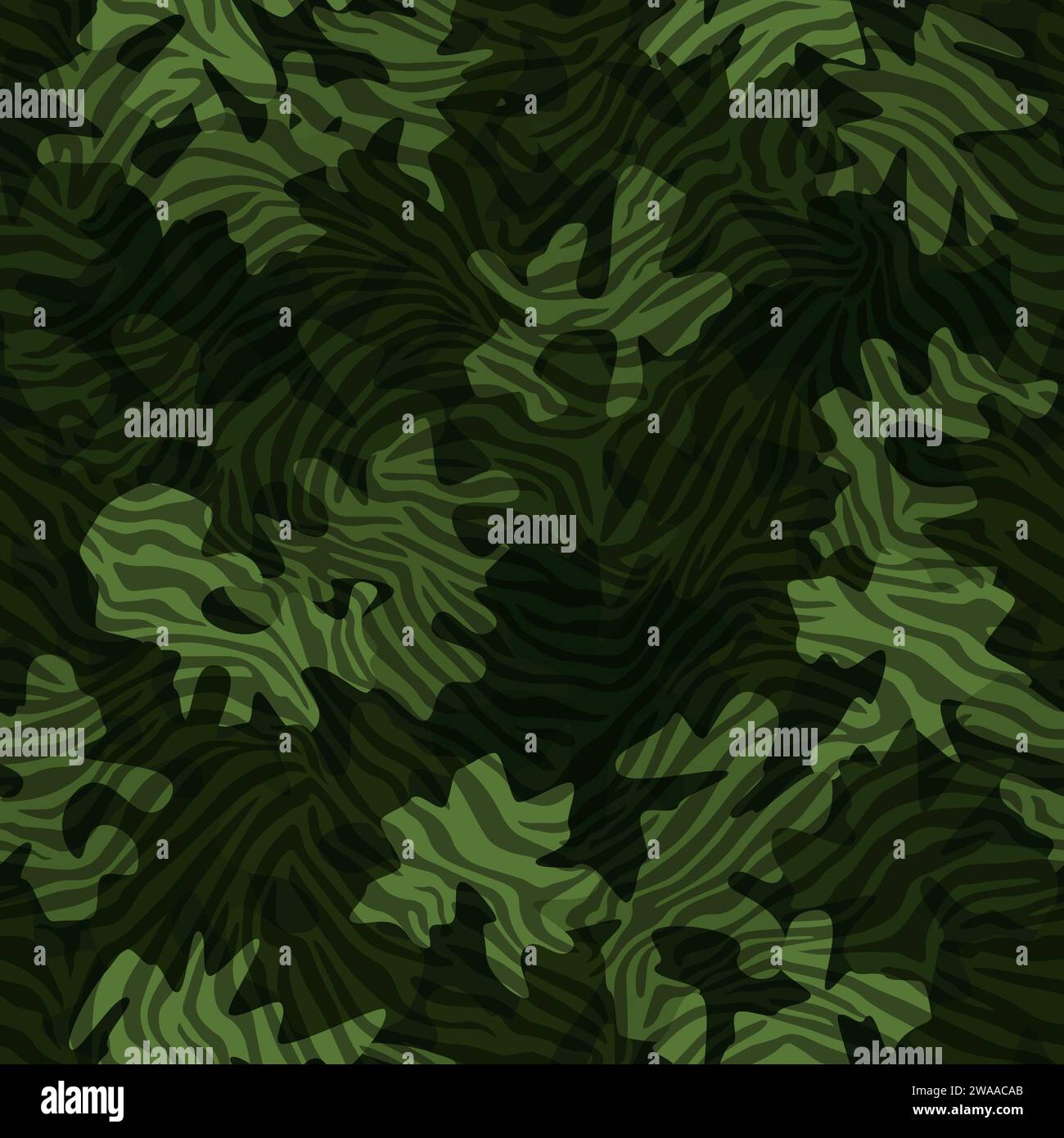 Green zebra camouflage pattern background seamless vector illustration ...
