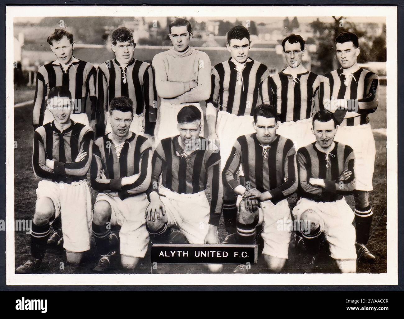 Alyth United Football Club - Vintage Cigarette Card Illustration Stock ...