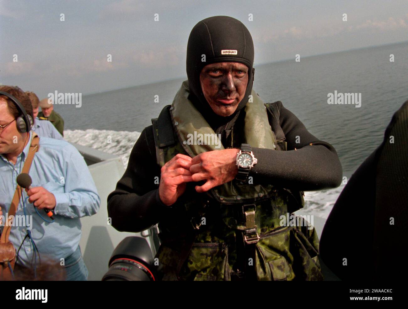 FILE PHOTO - Crown Prince Frederik trains with the Frogman Corps of the ...